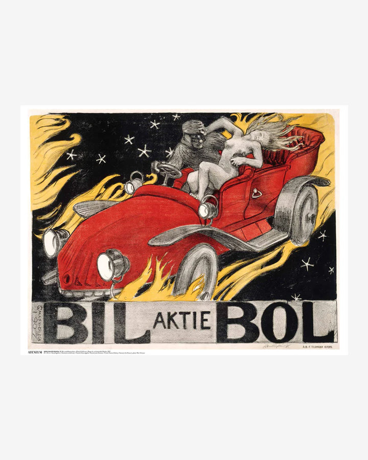 Bil-Bol, autoliikkeen juliste -juliste – Museoshop